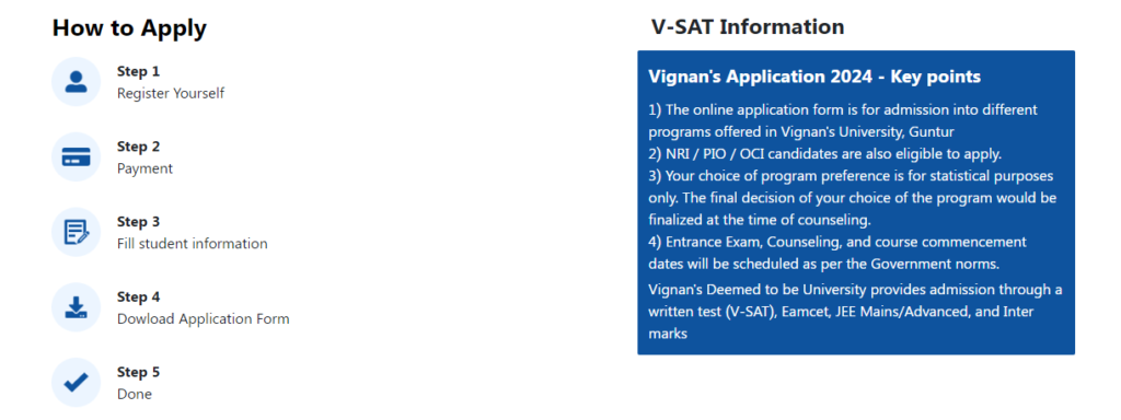 Vignan University Admission 2026 (Started): Entrance Exam, Fees, Last ...